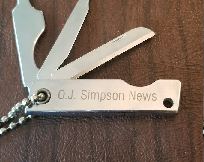 Vintage O.J. Simpson News Advertising Multi Tool Knife, 1995 Florida ...