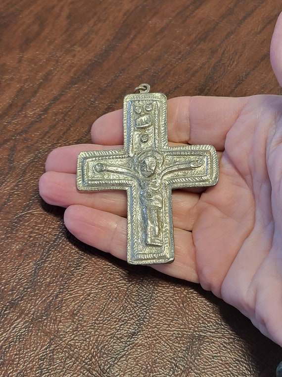 Dual-Sided Cross Pendant, Vintage Pectoral Cross/Cruc… - Gem