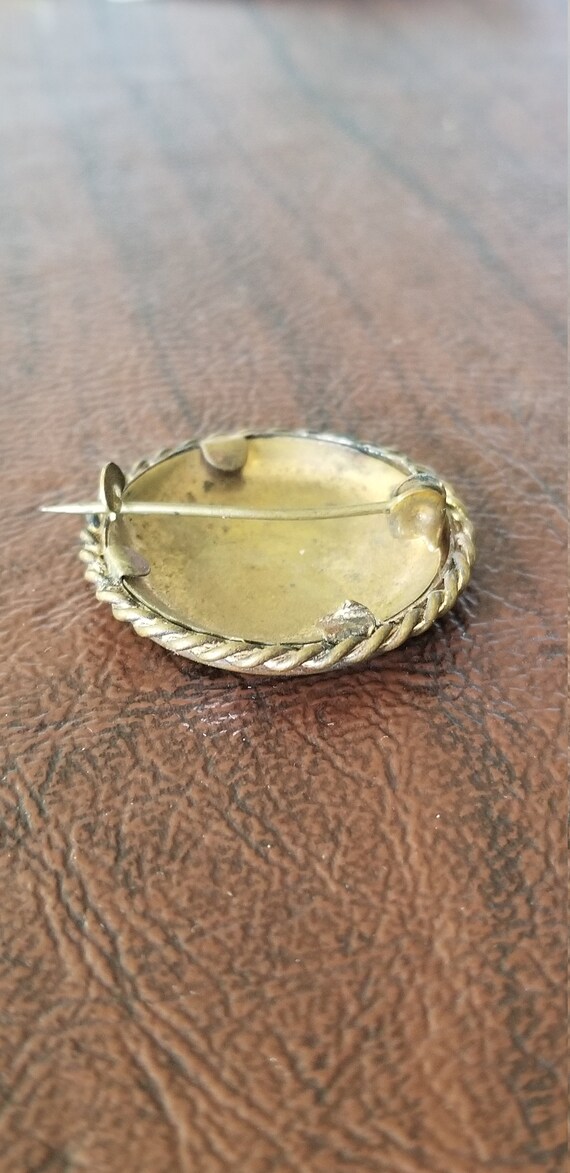 Antique Victorian Photo Brooch/Button, Sweetheart Bro… - Gem