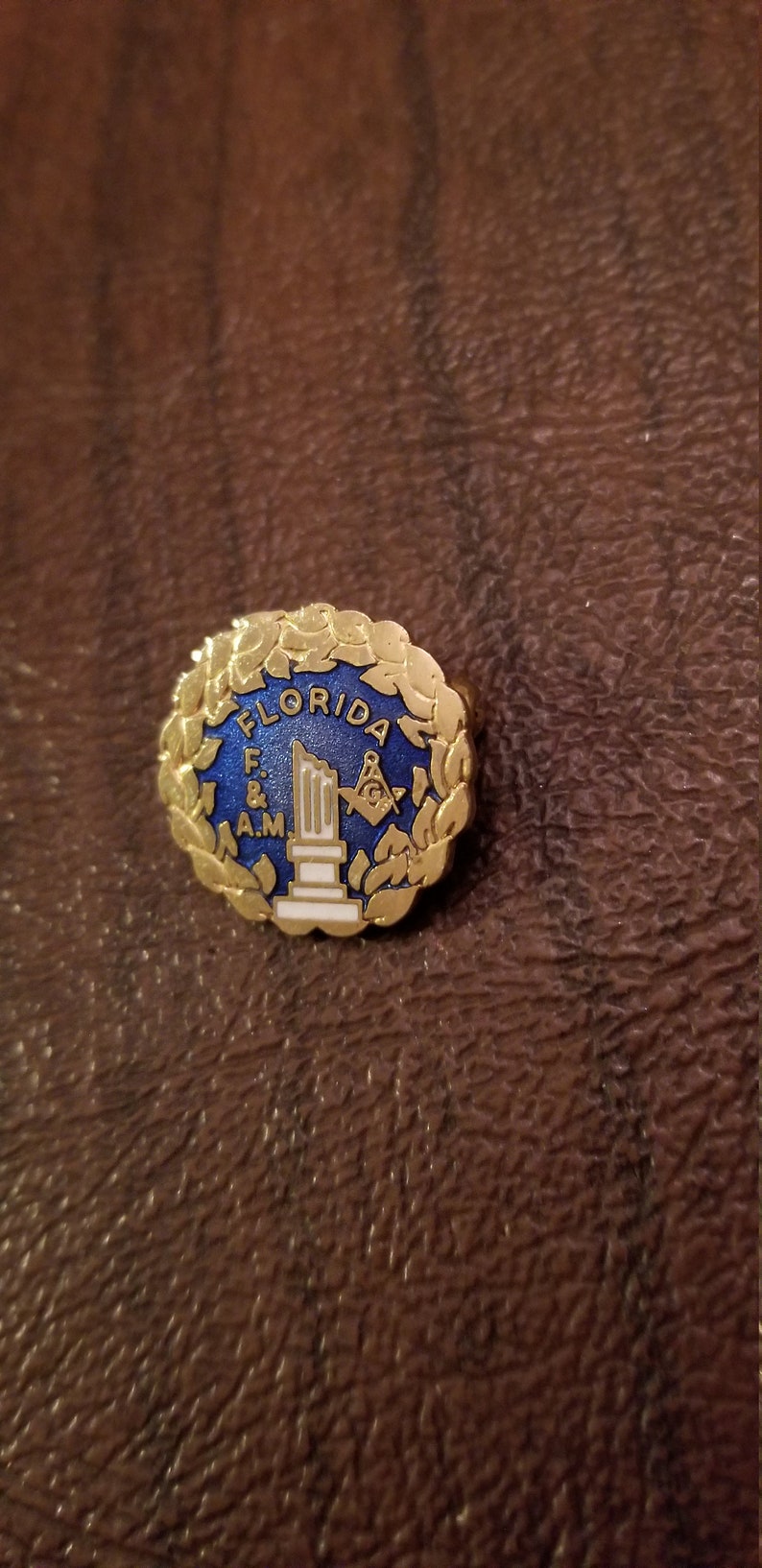 Vintage Florida Masonic Grand Lodge Lapel Pin Gold-toned | Etsy