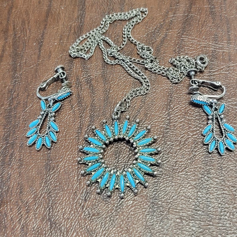 Vintage Zuni Necklaces - Etsy