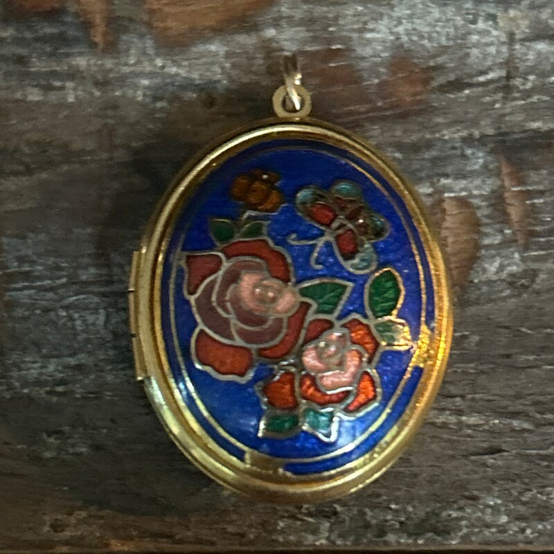 Enamel Locket - Etsy