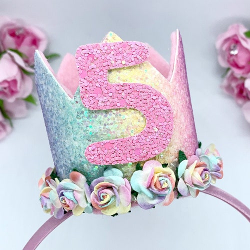 Birthday Crown Rainbow Crown on Aliceband Party Hat - Etsy