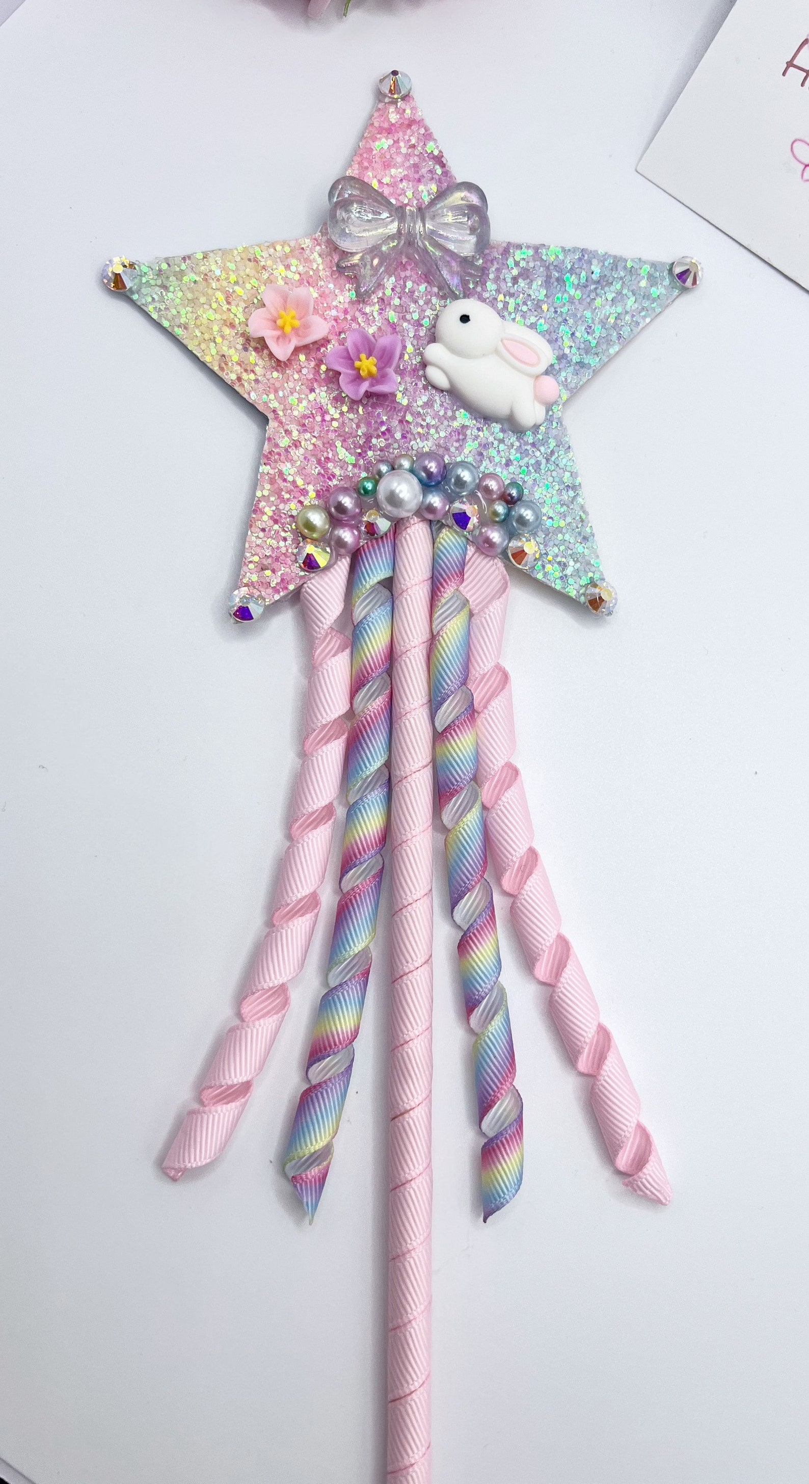 Rainbow Bunny Tiara: Easter Birthday Party Crown - Etsy