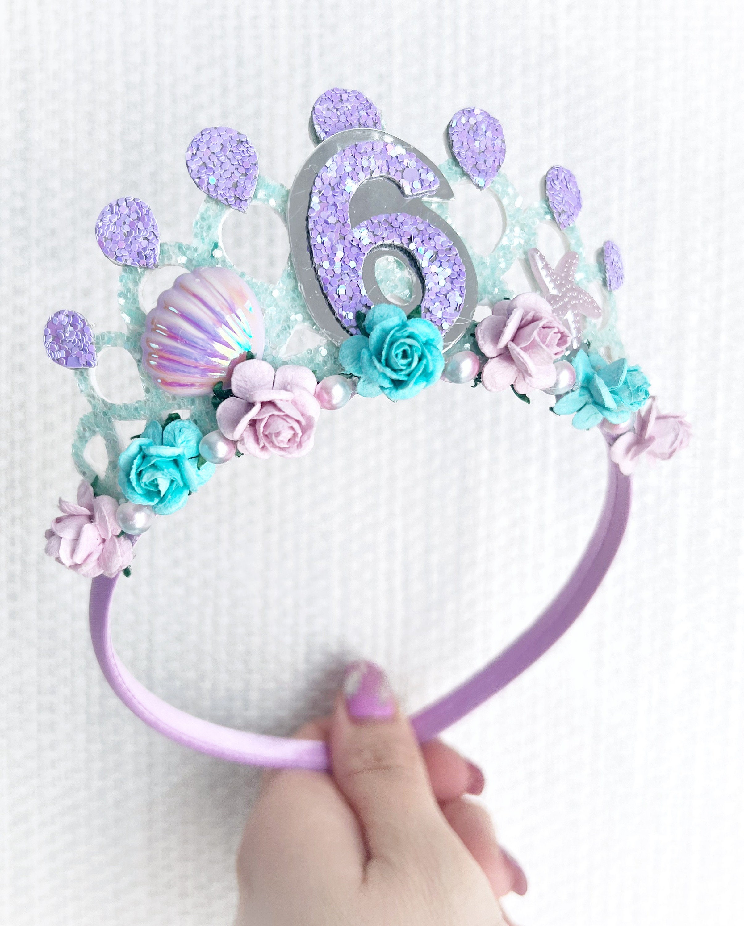 Mermaid Tiara Birthday Tiara Childs Birthday Tiara Mermaid - Etsy