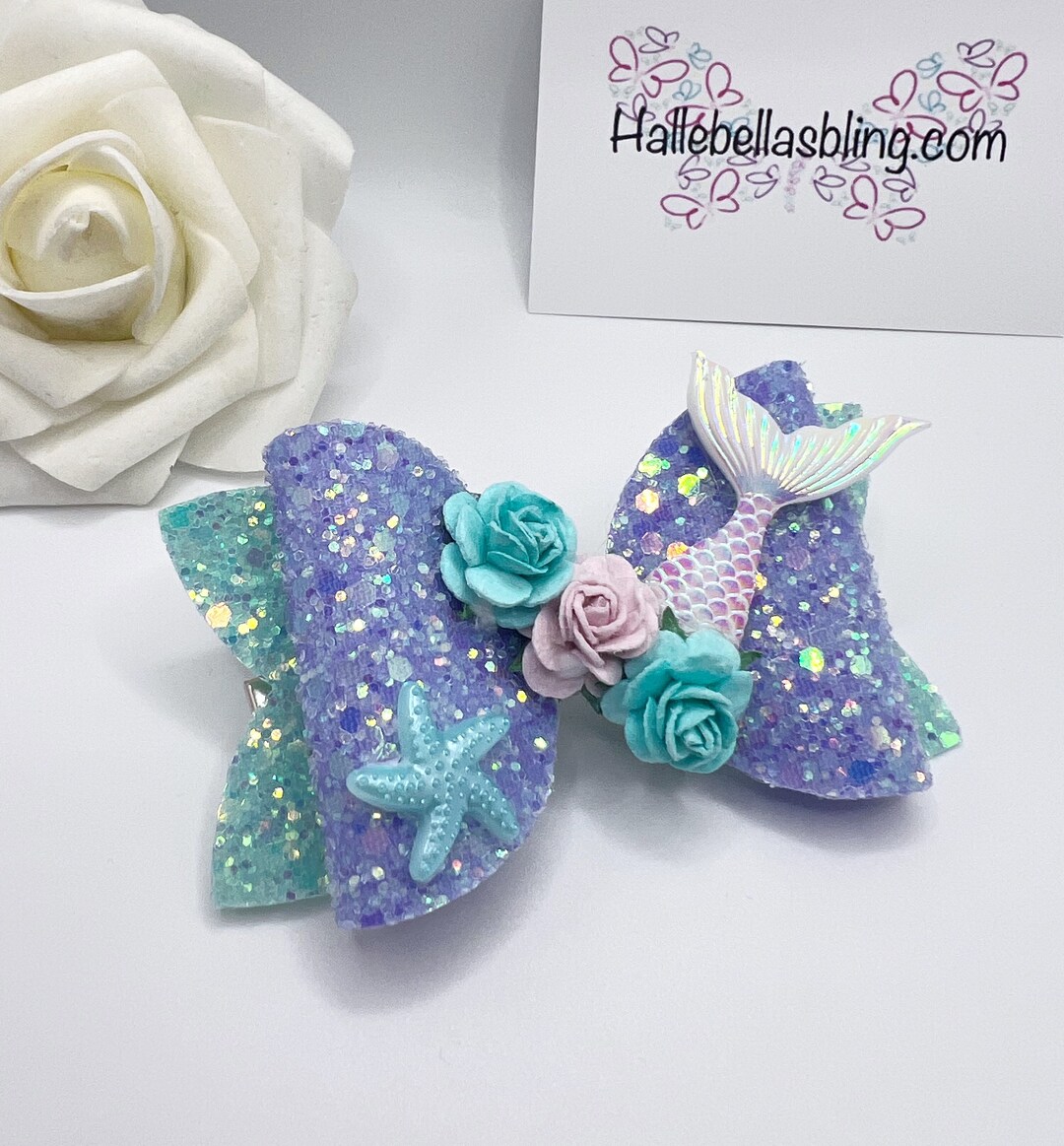 Mermaid Hair Bow, Mermaid Bow, Mermaid Hair Accessories, Gifts for ...