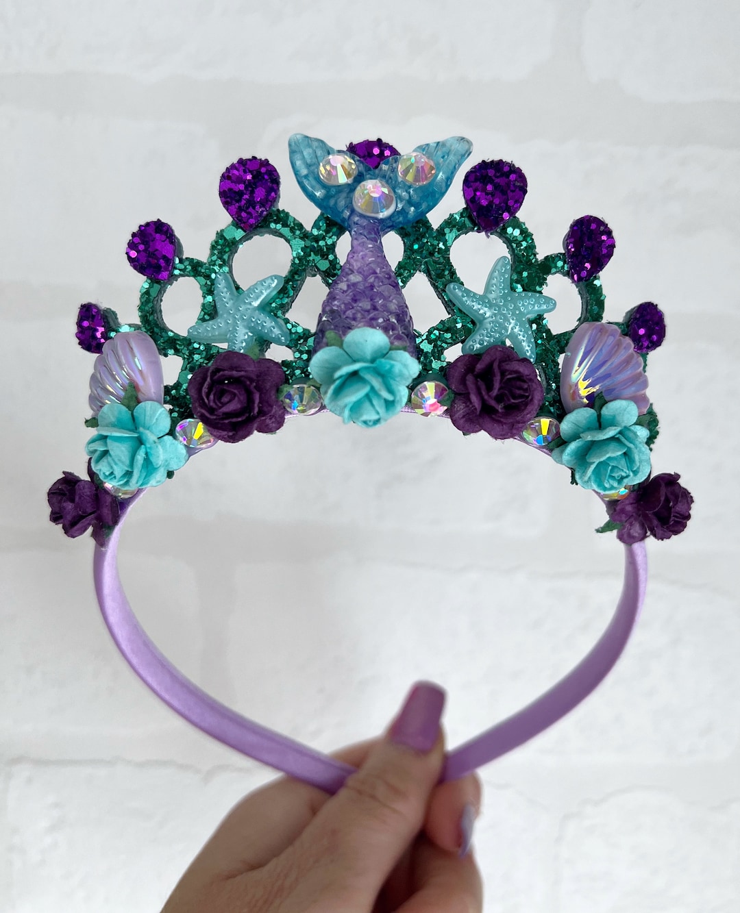 Mermaid Tiara, Birthday Tiara, Child’s Birthday Tiara, Mermaid Tiara ...