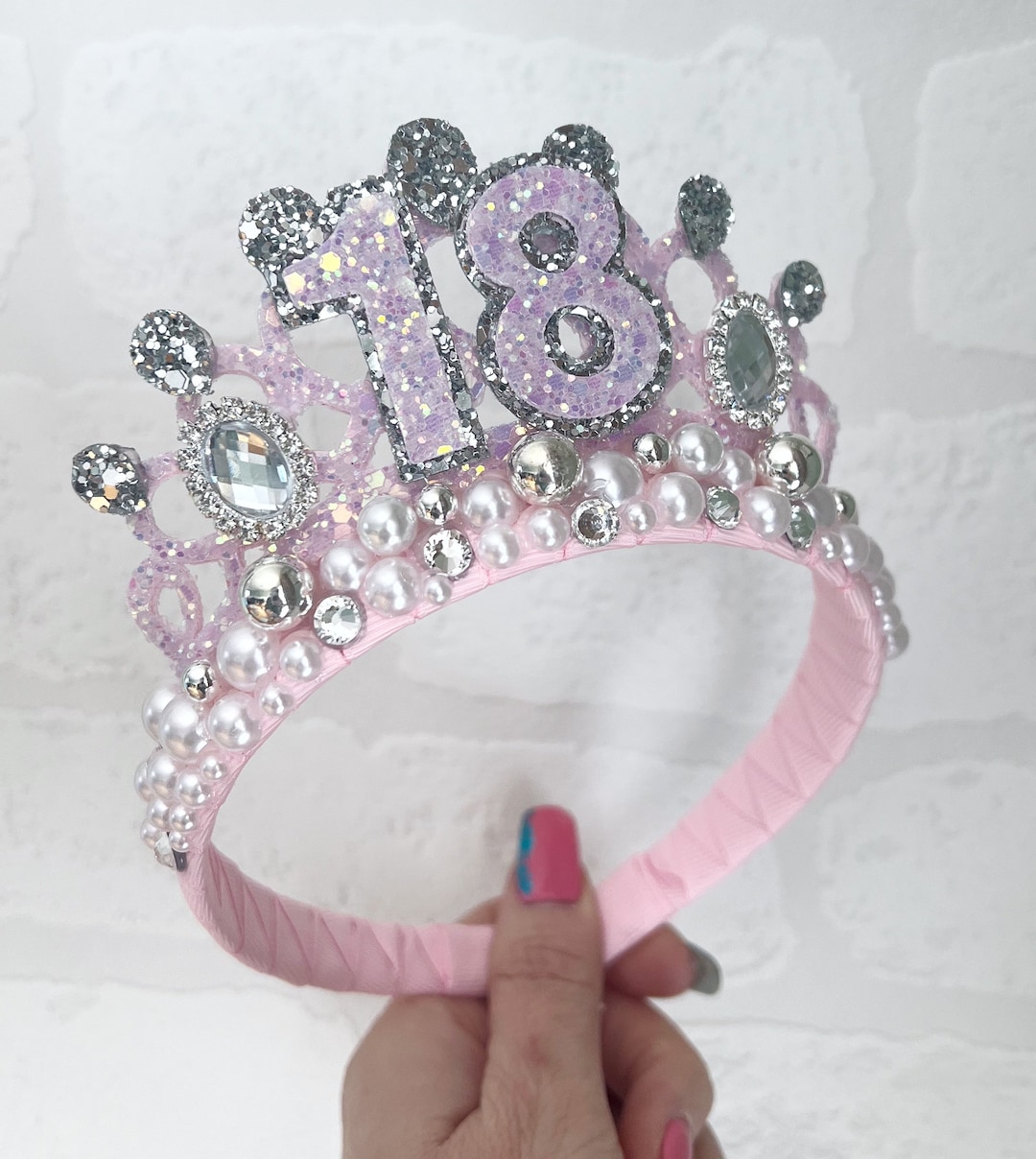 Ladies Adults Birthday Tiara, 18th Birthday Crown, Alice Band Headband ...