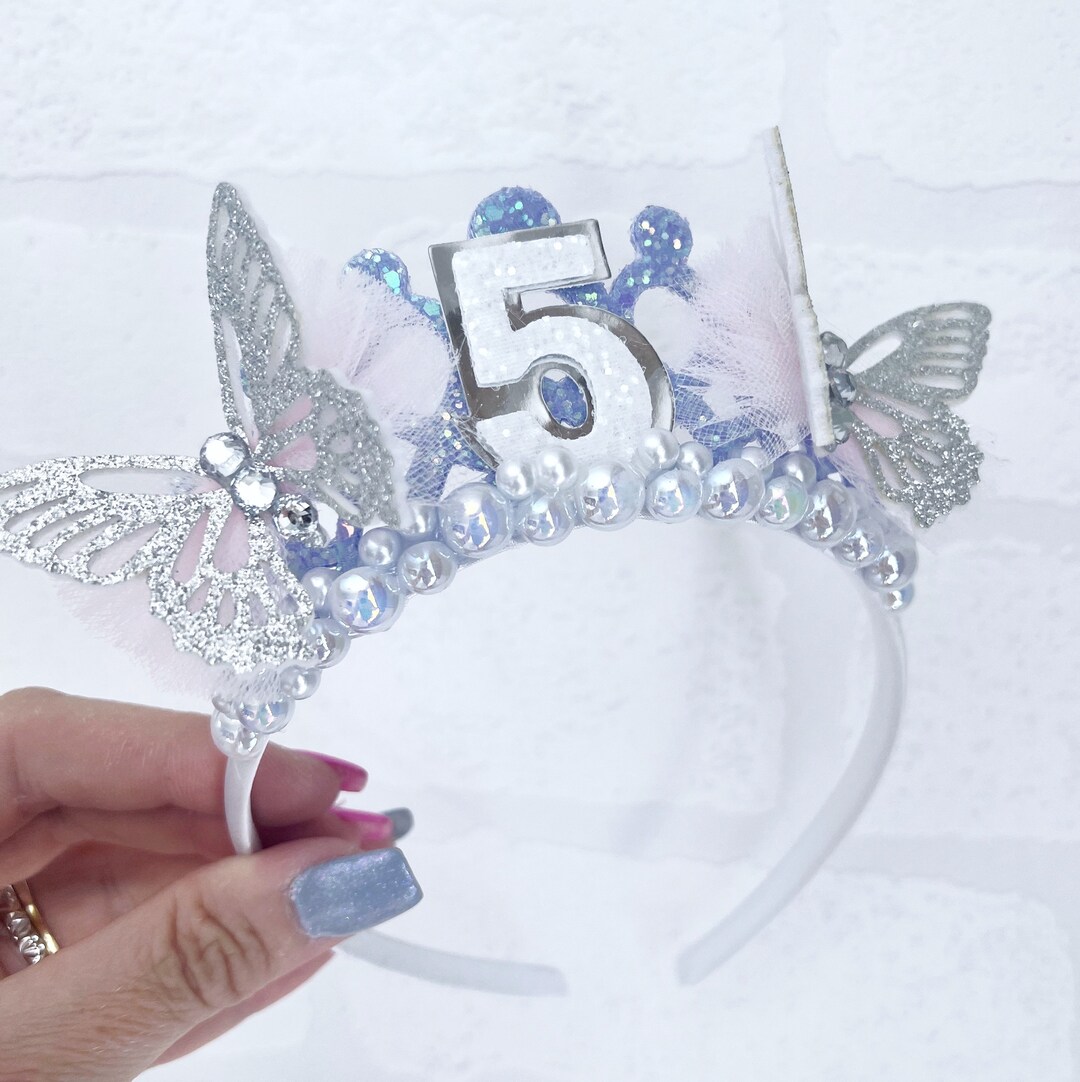 Butterfly Birthday Crown Tiara, Butterfly Tiara Alice Band Headband ...