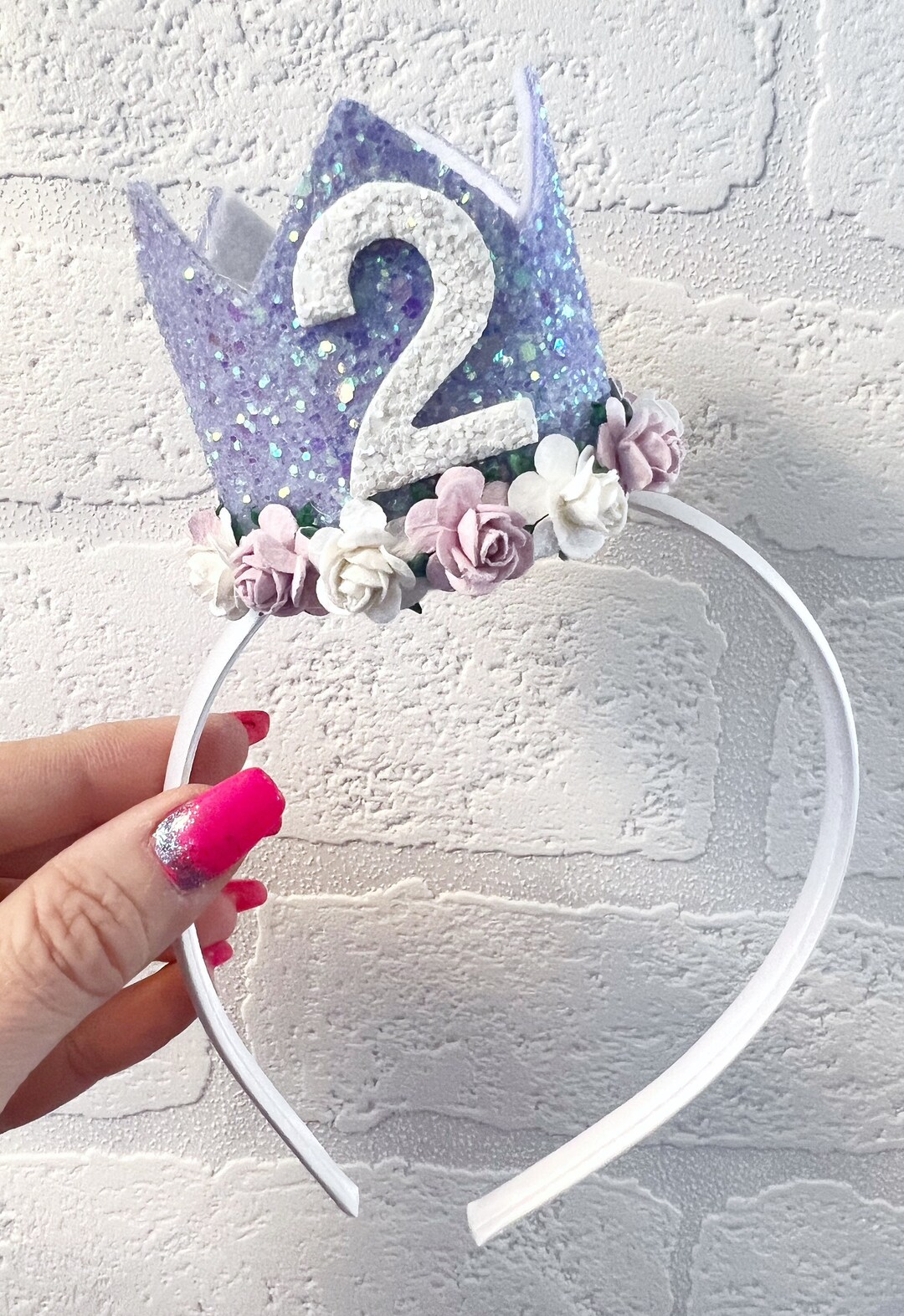 Crown on Alice Band, Birthday Crown, Party Hat, 1st Birthday Gift Ideas ...