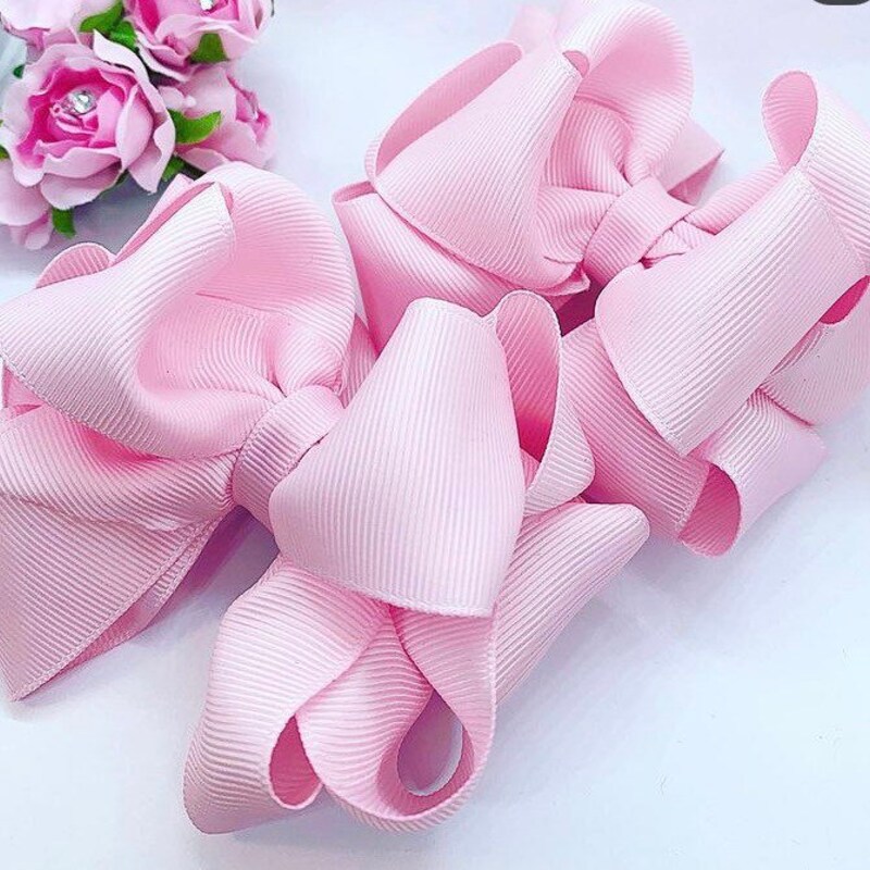 Ribbon Hair Bow - Etsy UK