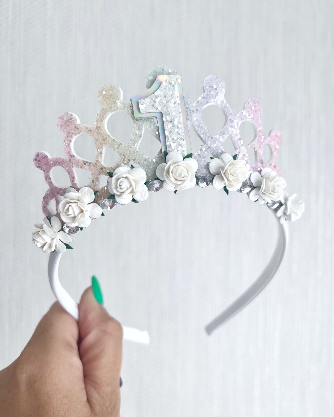 Birthday Crown Tiara, Fairy Princess Tiara Alice Band Headband, Party ...