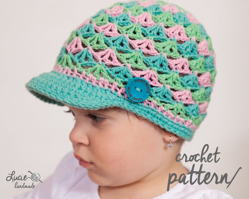 Crochet Hat PATTERN No.51 - Spring Hat Crochet Pattern, Spring Hat ...