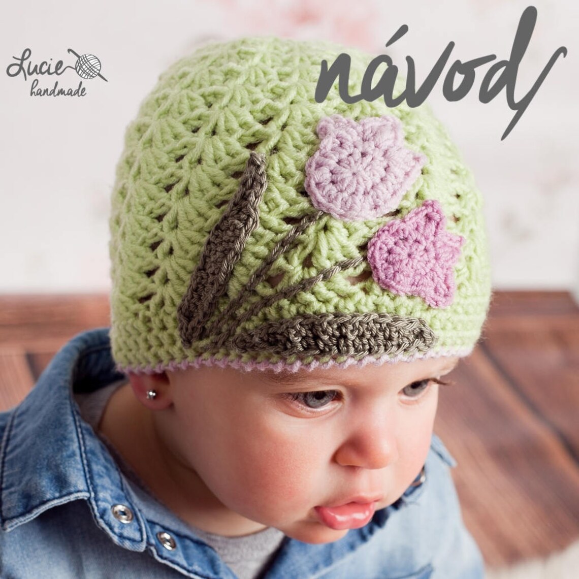 Crochet Hat PATTERN No.48 - Spring Hat Crochet Pattern With Flower ...