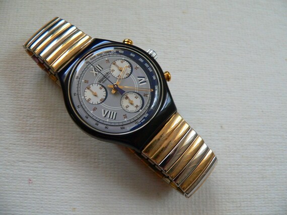 Swatch Watch Chrono Chronograph Watch Alabama SCN105 | Etsy