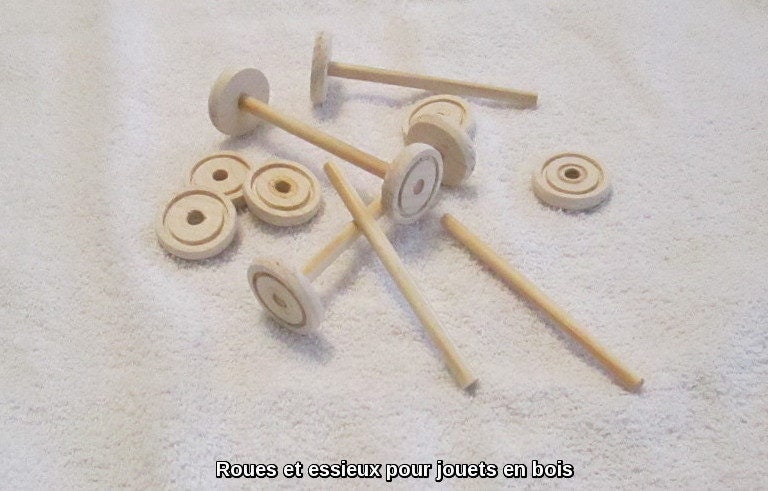 Lumber Building Supplies Trustleaf 25mm* TRACKED Wooden Toy Wheels with ...