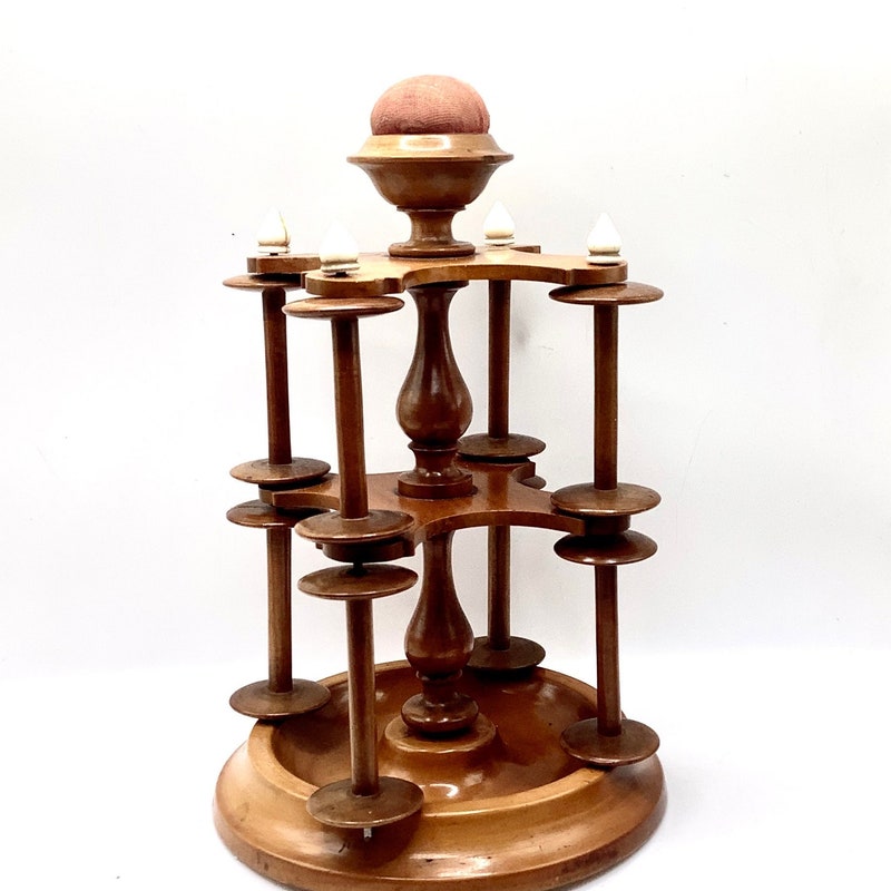 Wooden Bobbin Holder - Etsy