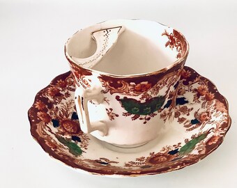 Antique Victorian Moustache Cup - Etsy