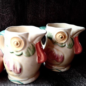 VINTAGE CHICKEN JUGS, Keele Street Pottery Milk or Cream Jugs, Hen ...