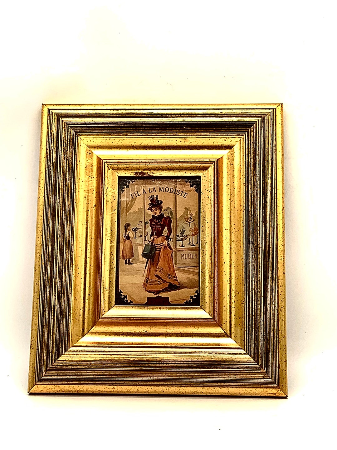 French Art Deco Couture Fashion Print “FILA Á LA MODISTE” 1800’s ...