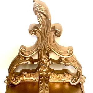 Rare Large Gold Gesso Hanging Shelf Made by Atsonea, England Circa 1950 ...