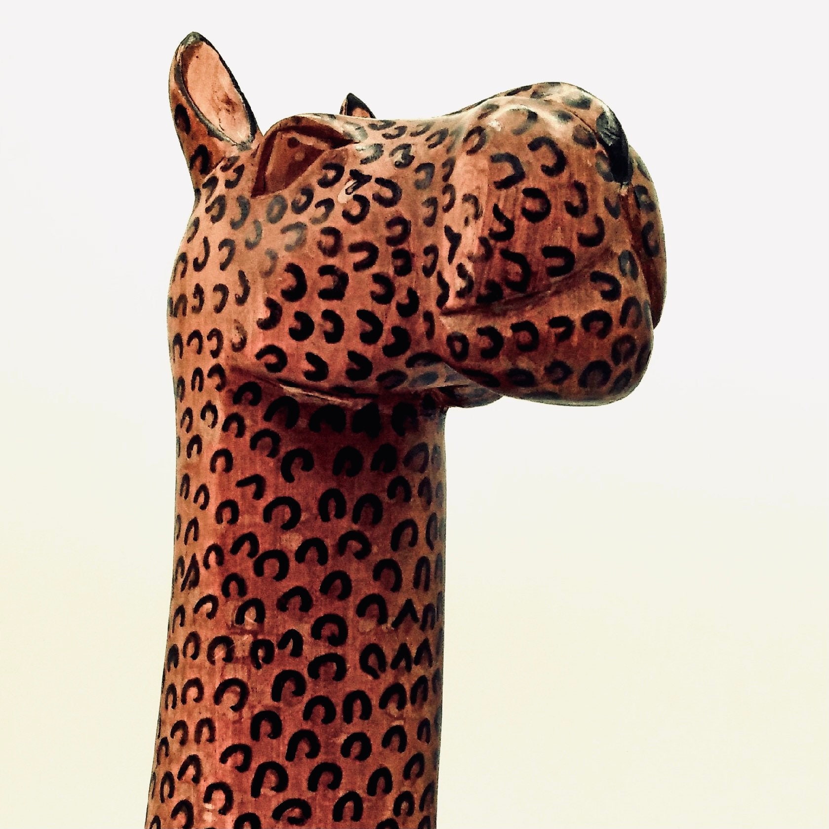 Magnificent Large HAND-CRAFTED CHEETAH Carved From a Single | Etsy