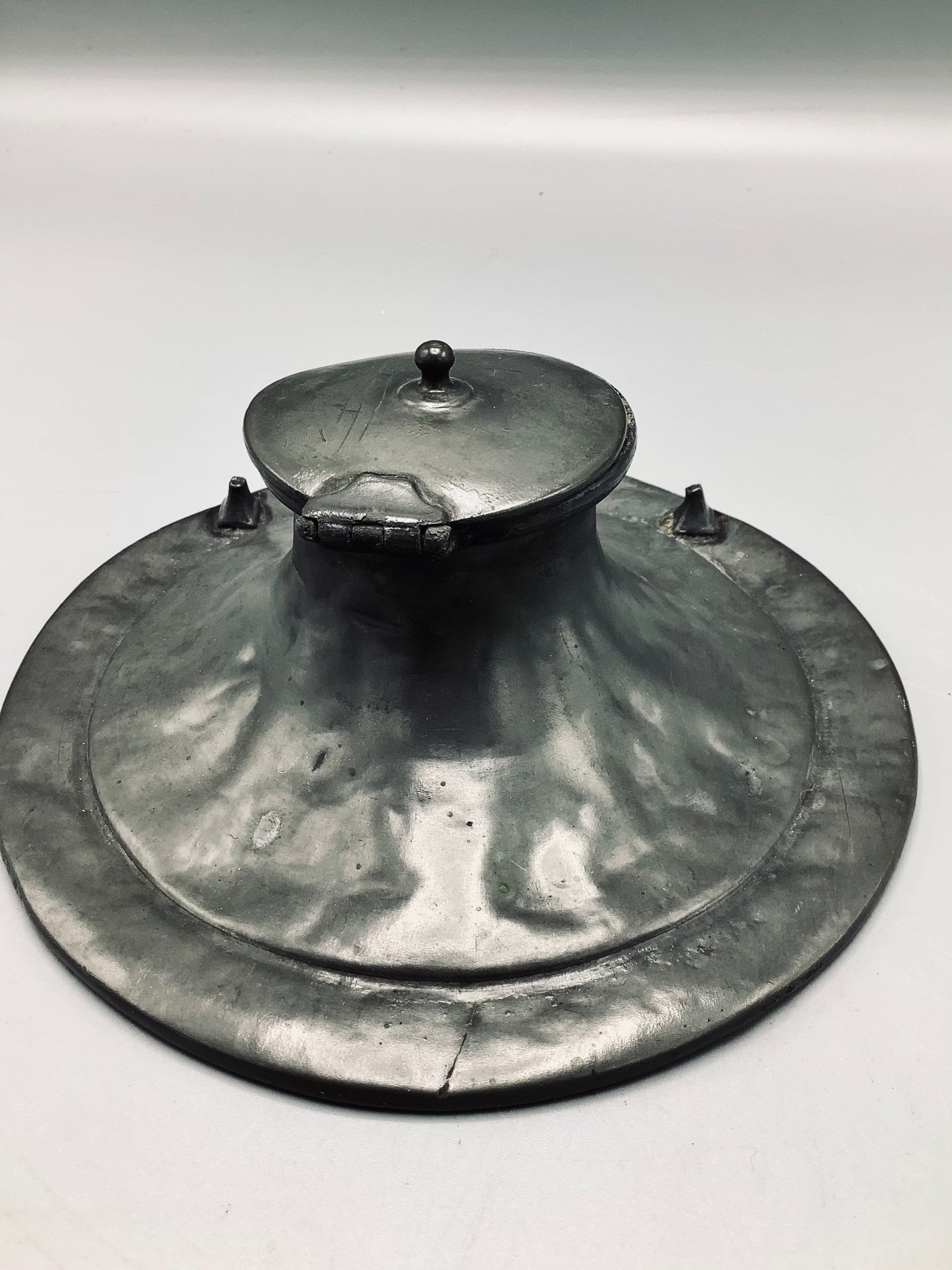 Antique 19th Century CAPSTAN PEWTER INKWELL / Arts & Crafts - Etsy