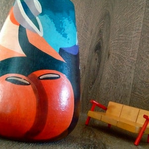 MORIT SIGNED PERUVIAN Mid-century Vase "resting Hombre", Outstanding ...