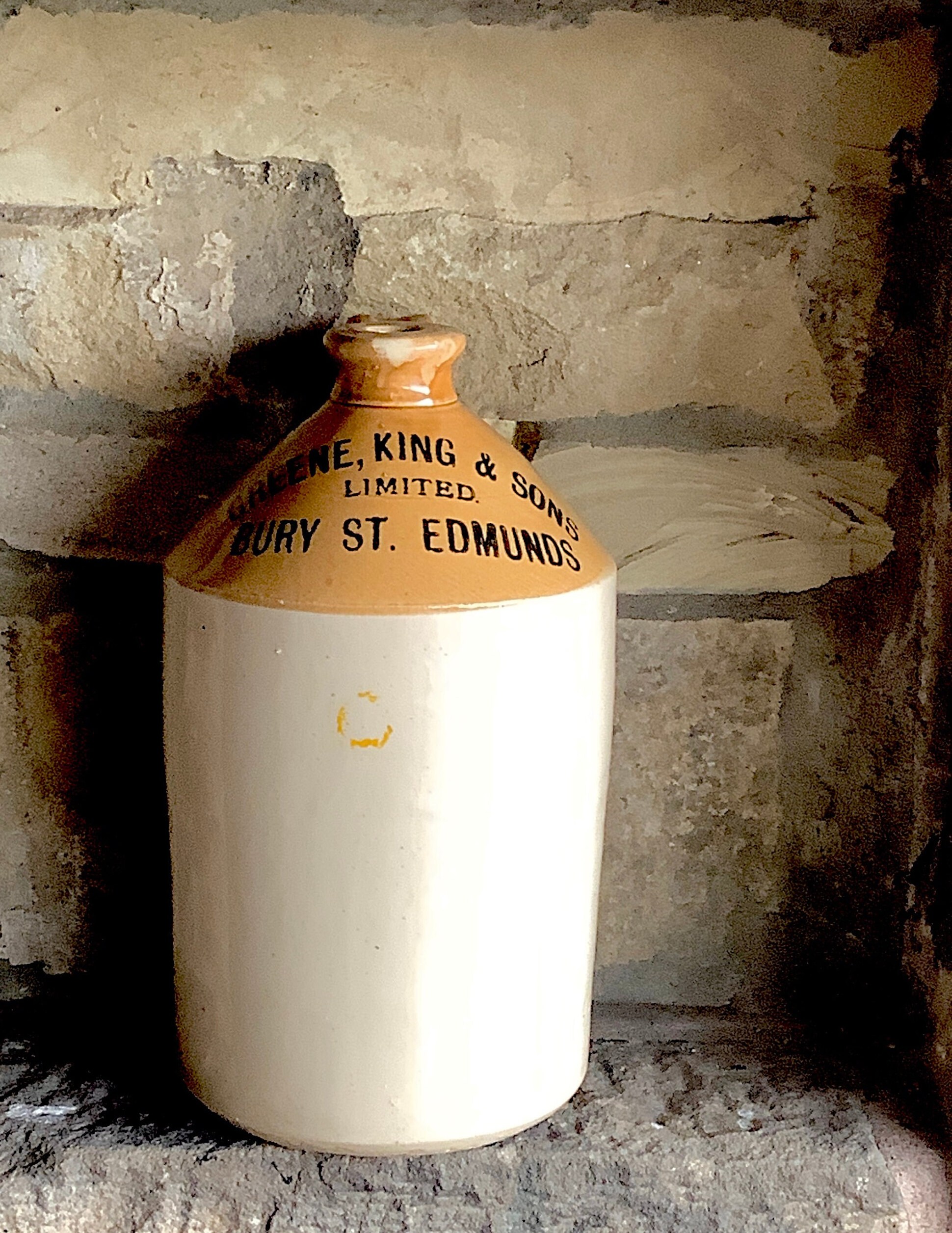 Large Old English Stoneware Brewery Flagon From GREENE, KING & SONS in ...