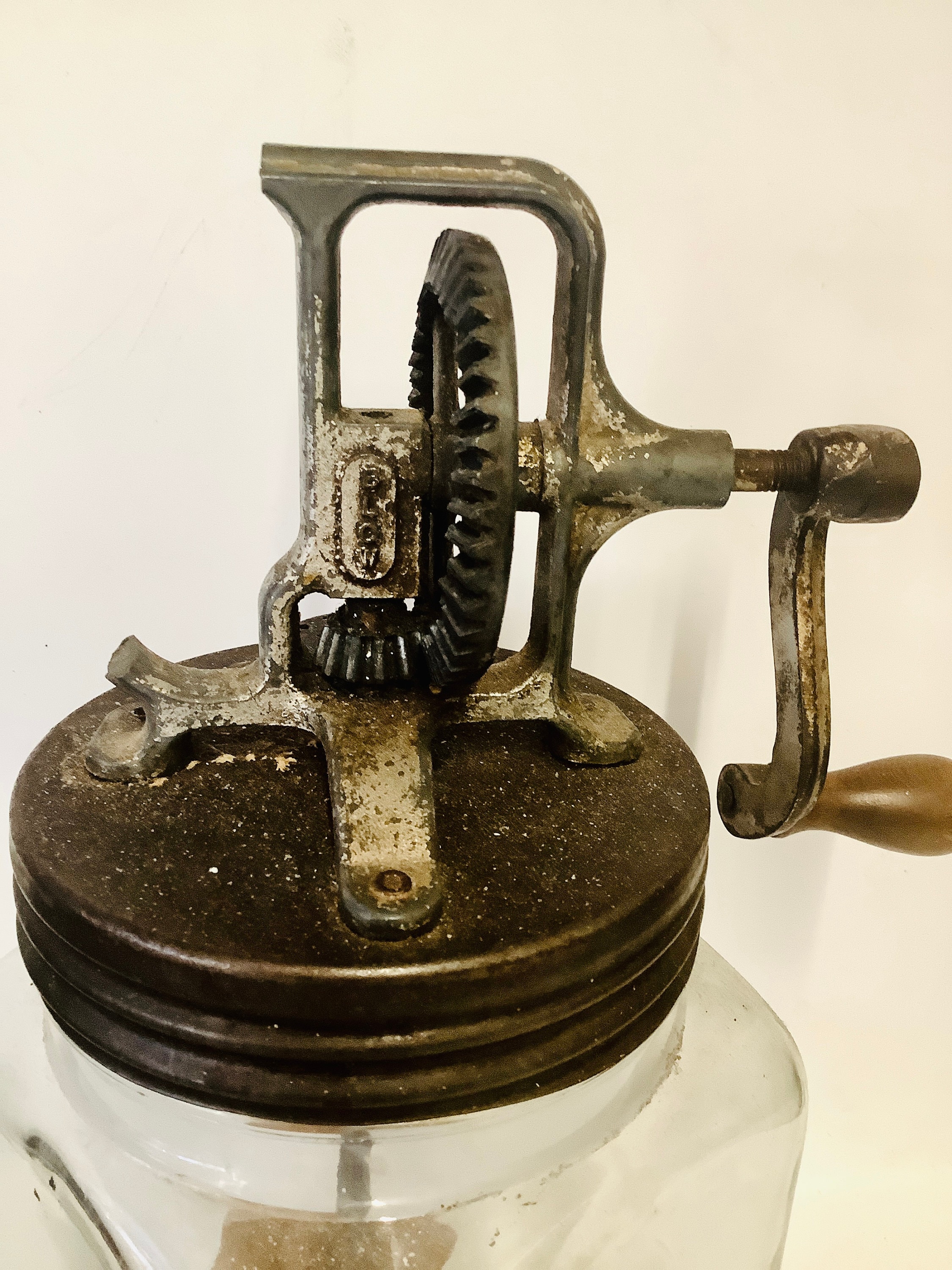 Hand-crank Butter Churn “BLOW” Brand Made in England With 3 Quarts ...