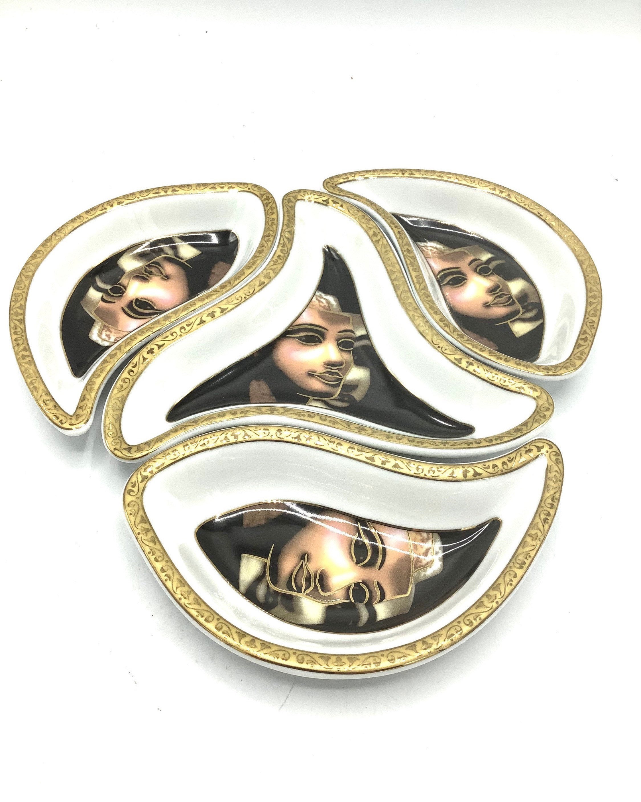 EXTREMELY RARE LIMOGES 4 Piece Set by Fathi Mahmoud Egyptian | Etsy ...