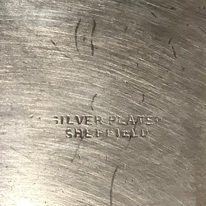 Large & Impressive 45cm X 30cm Oval Sheffield Silver Plate Butler’s ...