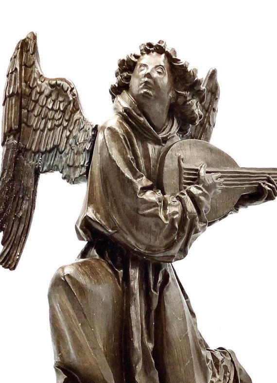 Huge & Magnificent angel With Lute One-of-a-kind Replica | Etsy