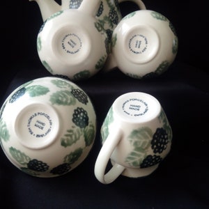 PERFECT! English Hand-made 5 Piece Bramble Berry Tea Set by Ben Thomas ...
