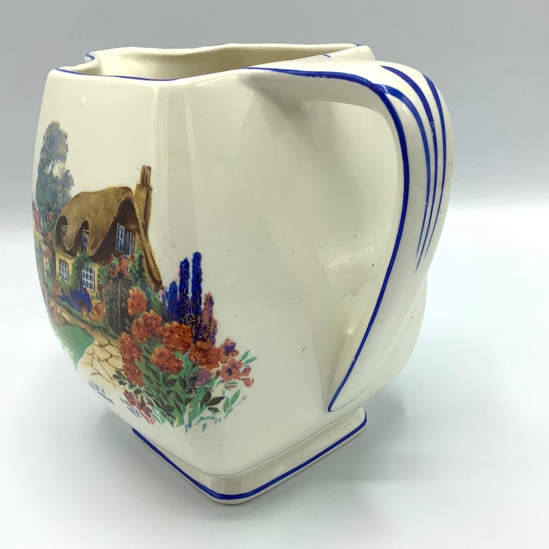 Perfect HANLEY STAFFORDSHIRE COTTAGE Jug Titled A Bit of Old | Etsy