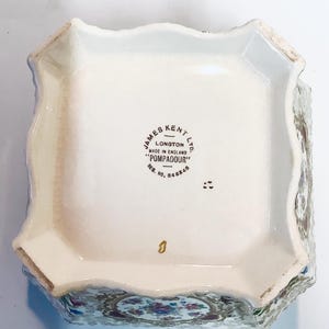 Large James Kent “pompadour” Biscuit Jar Made in England 1940’s ...