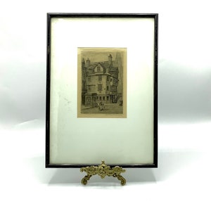 19th Century Signed Etching of JOHN KNOX HOUSE Edinburgh by the Artist ...