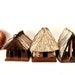 KYARUZI East AFRICAN VILLAGE Mgongo Miniature Huts and Church Made of ...