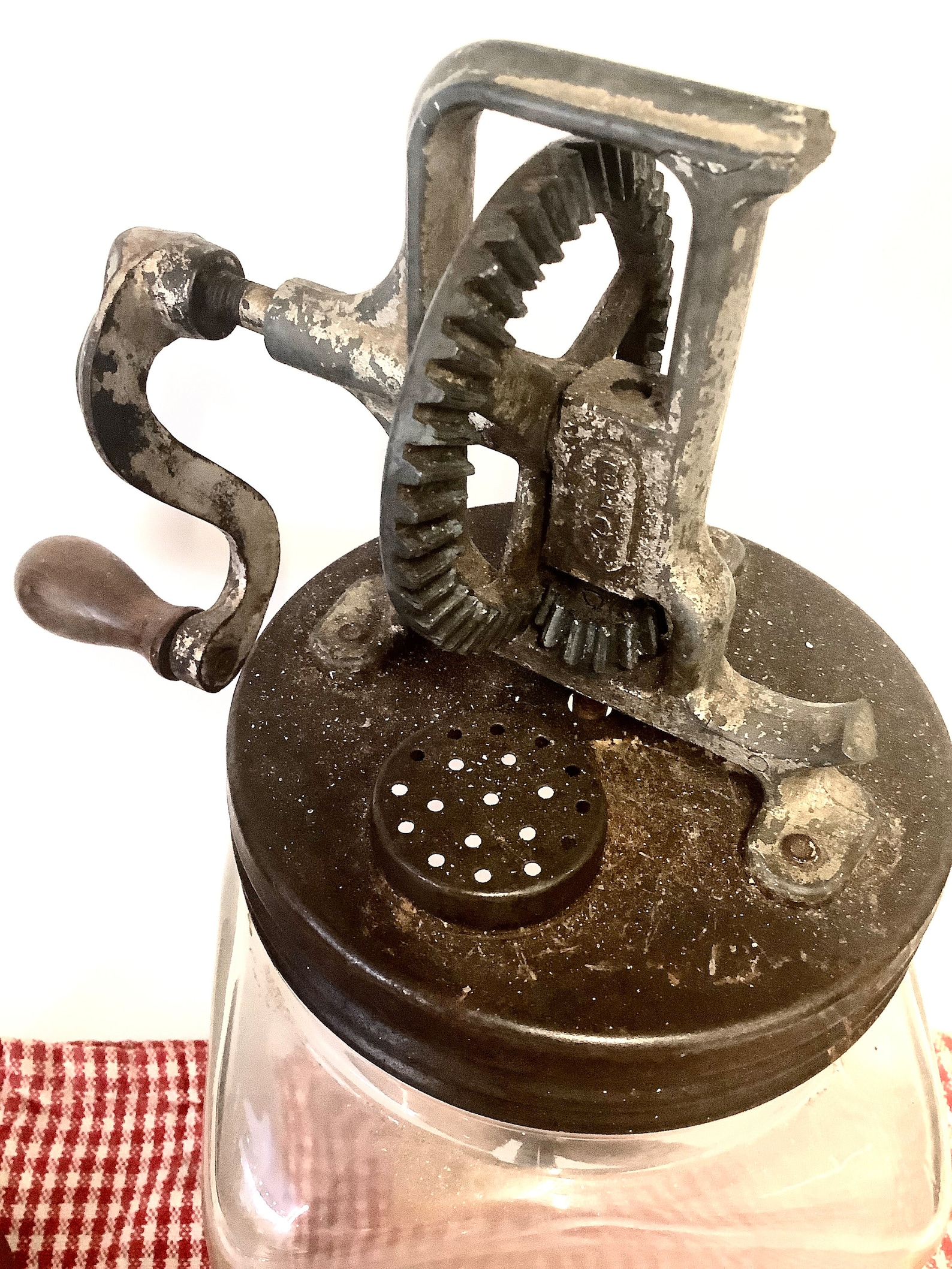 Hand-crank Butter Churn “BLOW” Brand Made in England With 3 Quarts ...