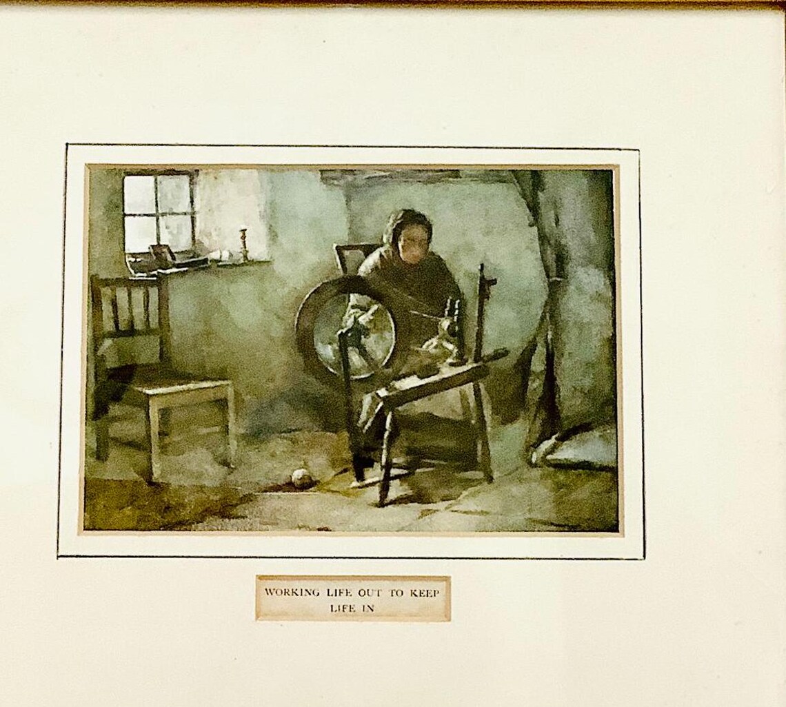 Vintage Framed Print by Scottish Artist Henry John Dobson (born 1858 ...