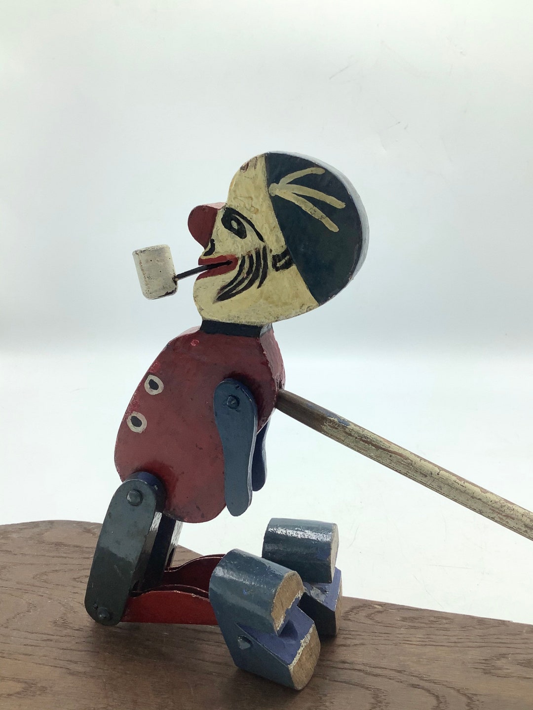 Antique French or English WOODEN LIMBERJACK With Clatter-board ...