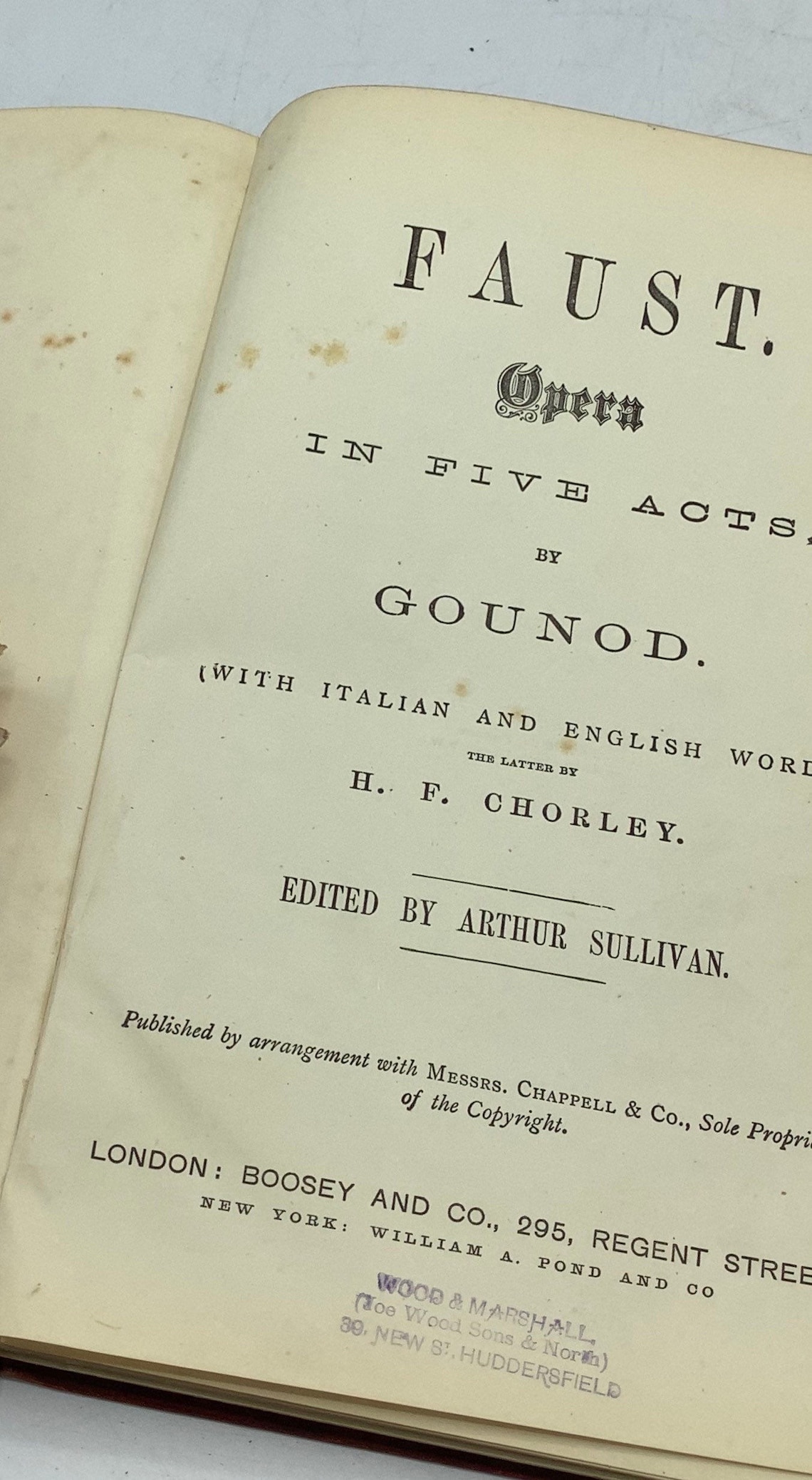 The ROYAL Edition GOUNODS FAUST Opera in 5 Acts Edited by - Etsy
