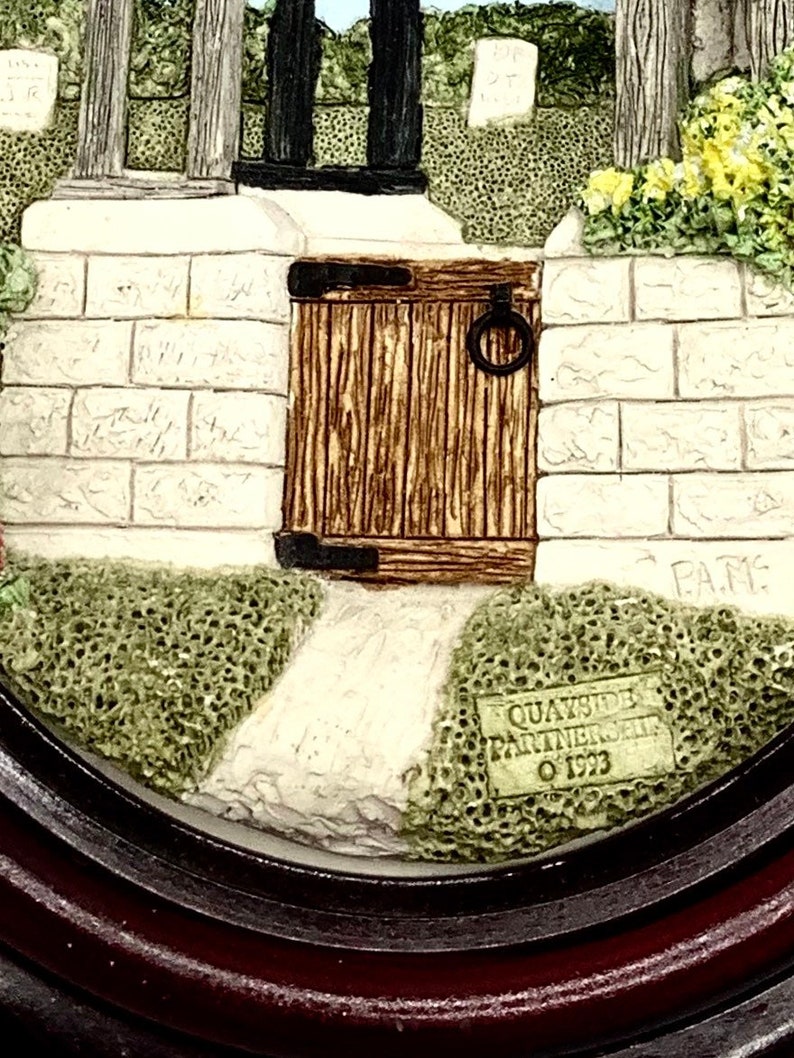Vintage 3D Wall Plaque THE LYCH GATE by Lakeland Studios / - Etsy