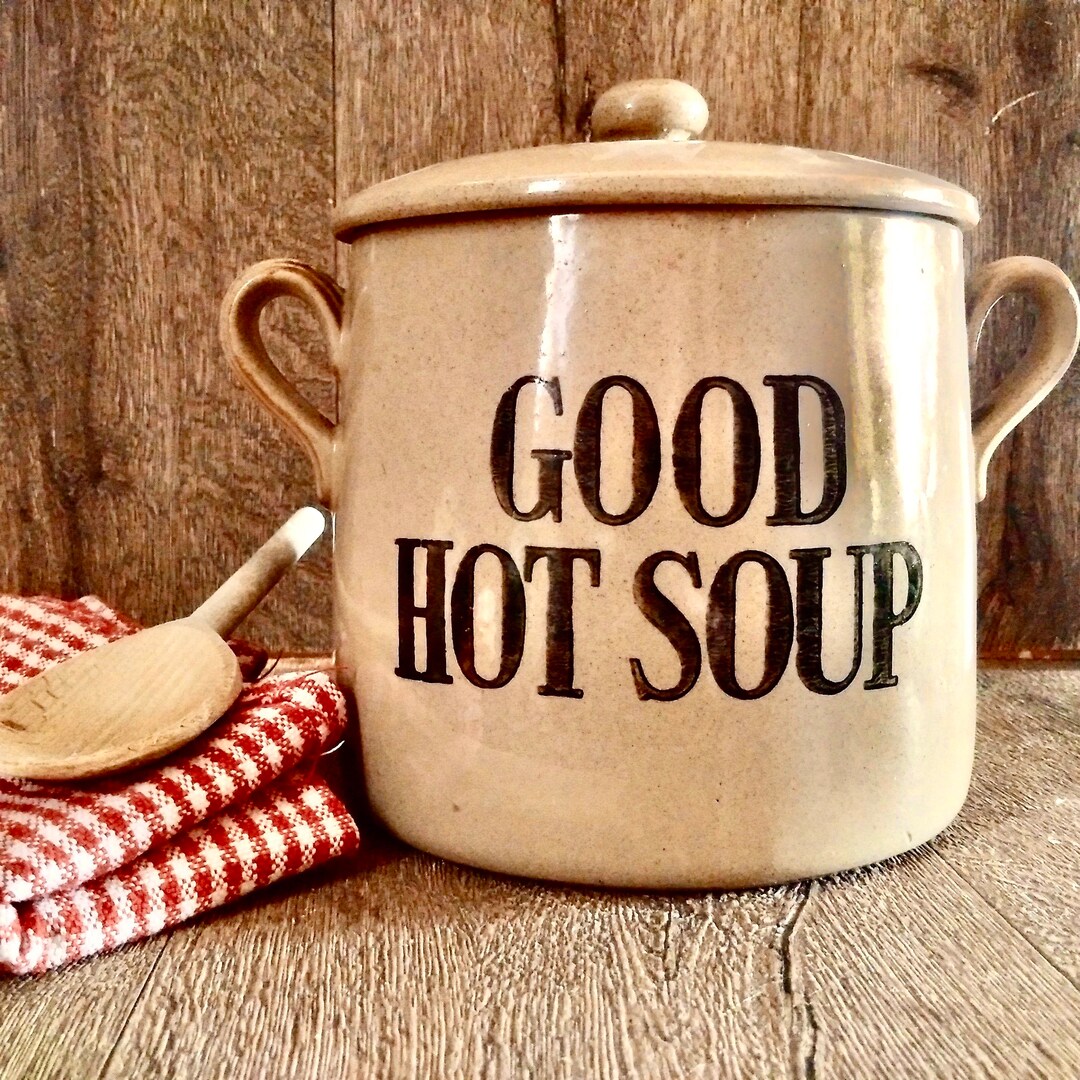 Fabulous! GOOD HOT SOUP Pot Hand-made by Moira England / Quirky ...