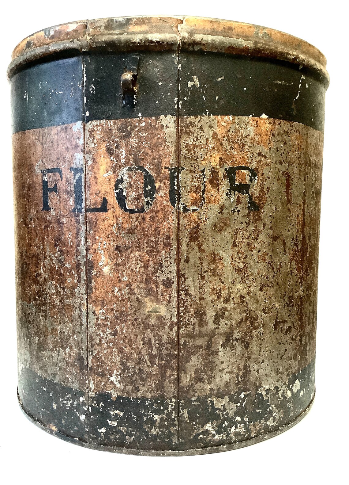 English 19th Century Tole-ware Flour Storage Barrel / Shop Window ...