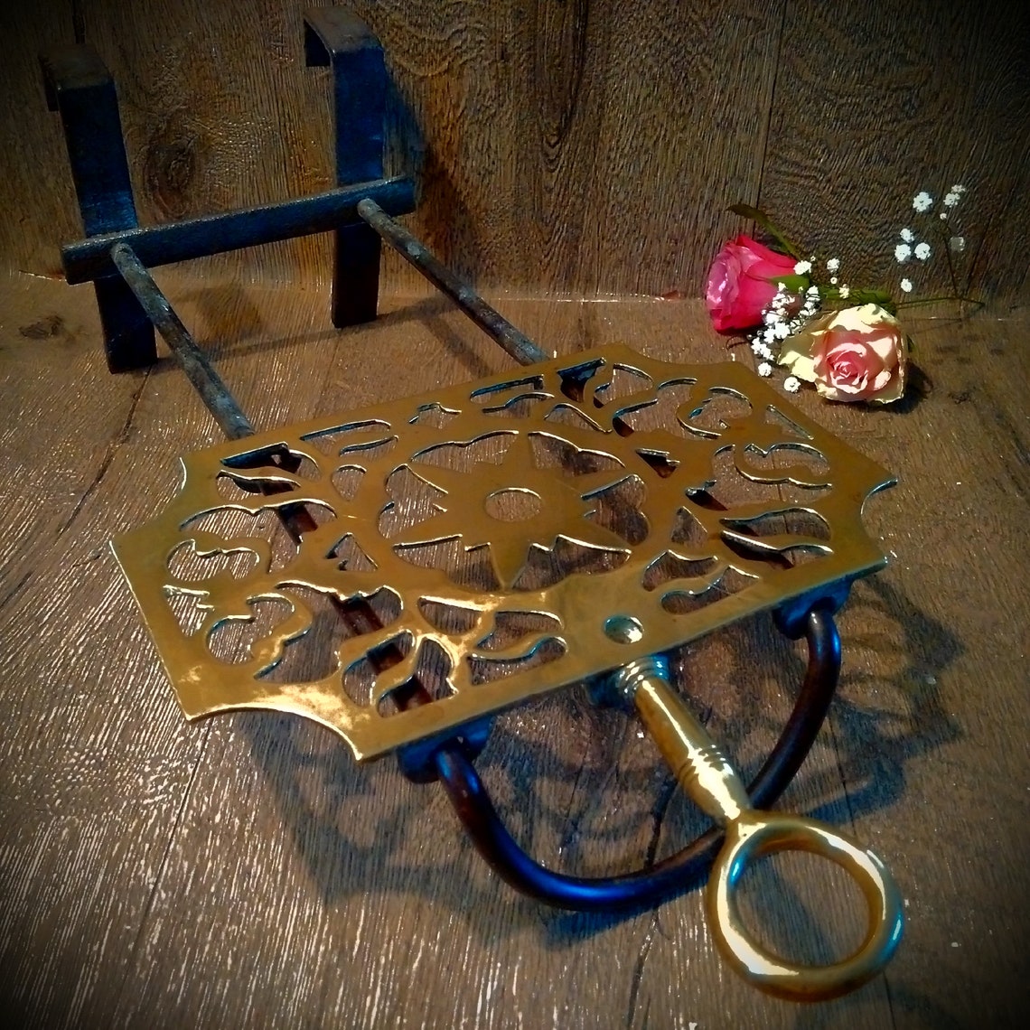 Antique 19th Century ADJUSTABLE VICTORIAN TRIVET, Original English ...