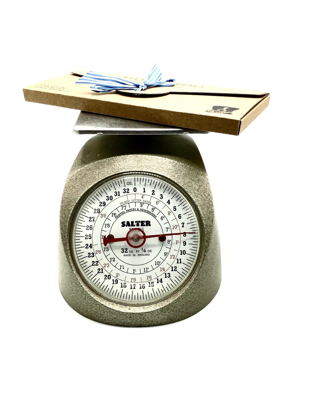 SALTER No. 155 POSTAL SCALE Showing Pounds & Ounces and Obsolete ...