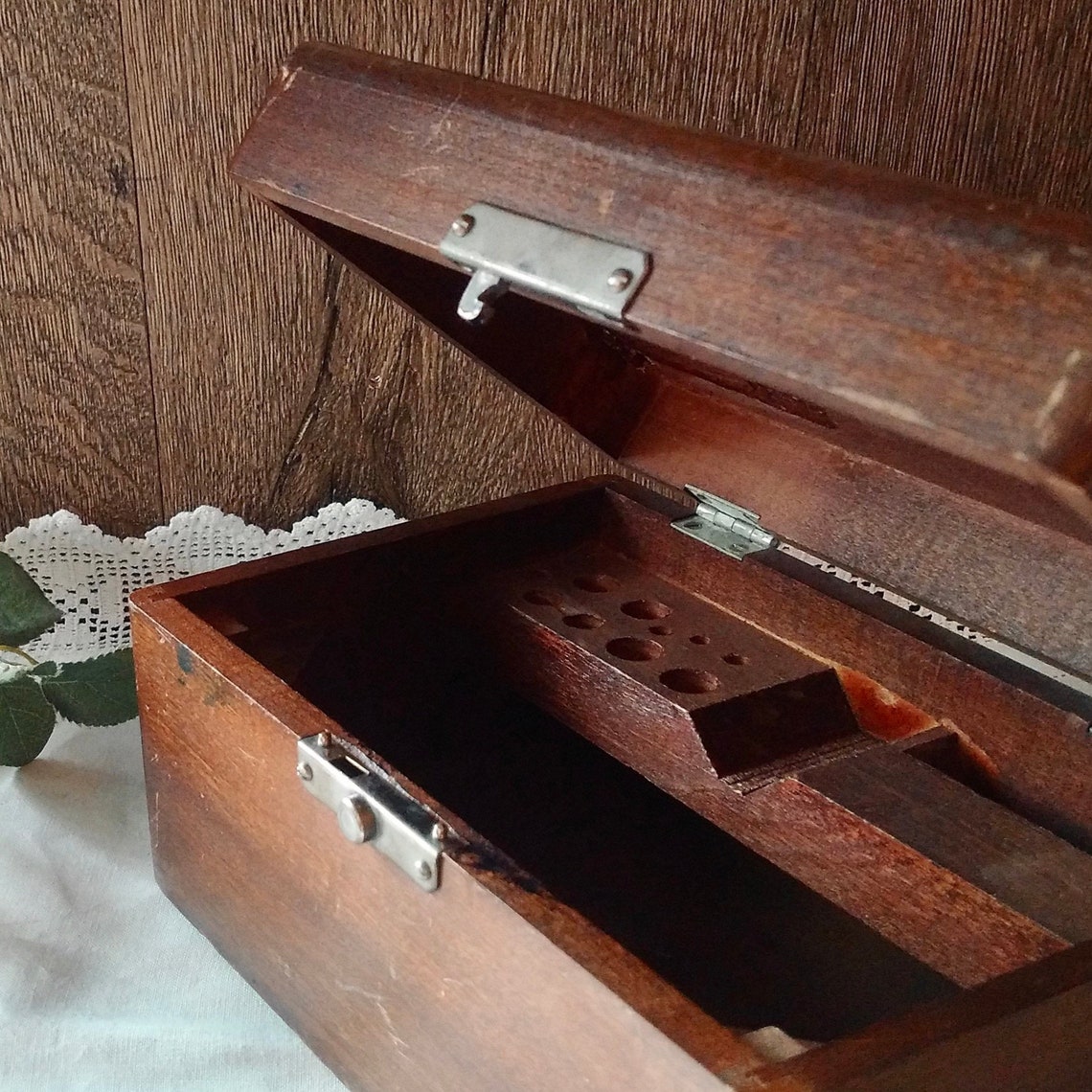 WOODEN VICTORIAN LABORATORY Case Industrial Vintage Reclaimed - Etsy