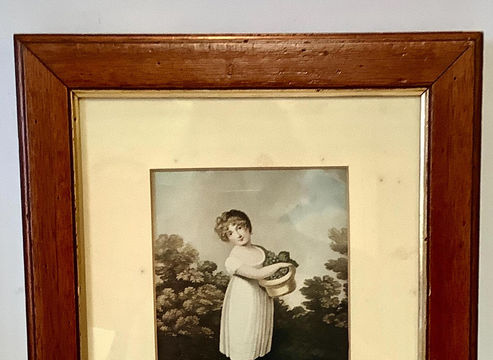 A Charming Framed Print “the Father’s Darling” by Irish Artist Adam ...