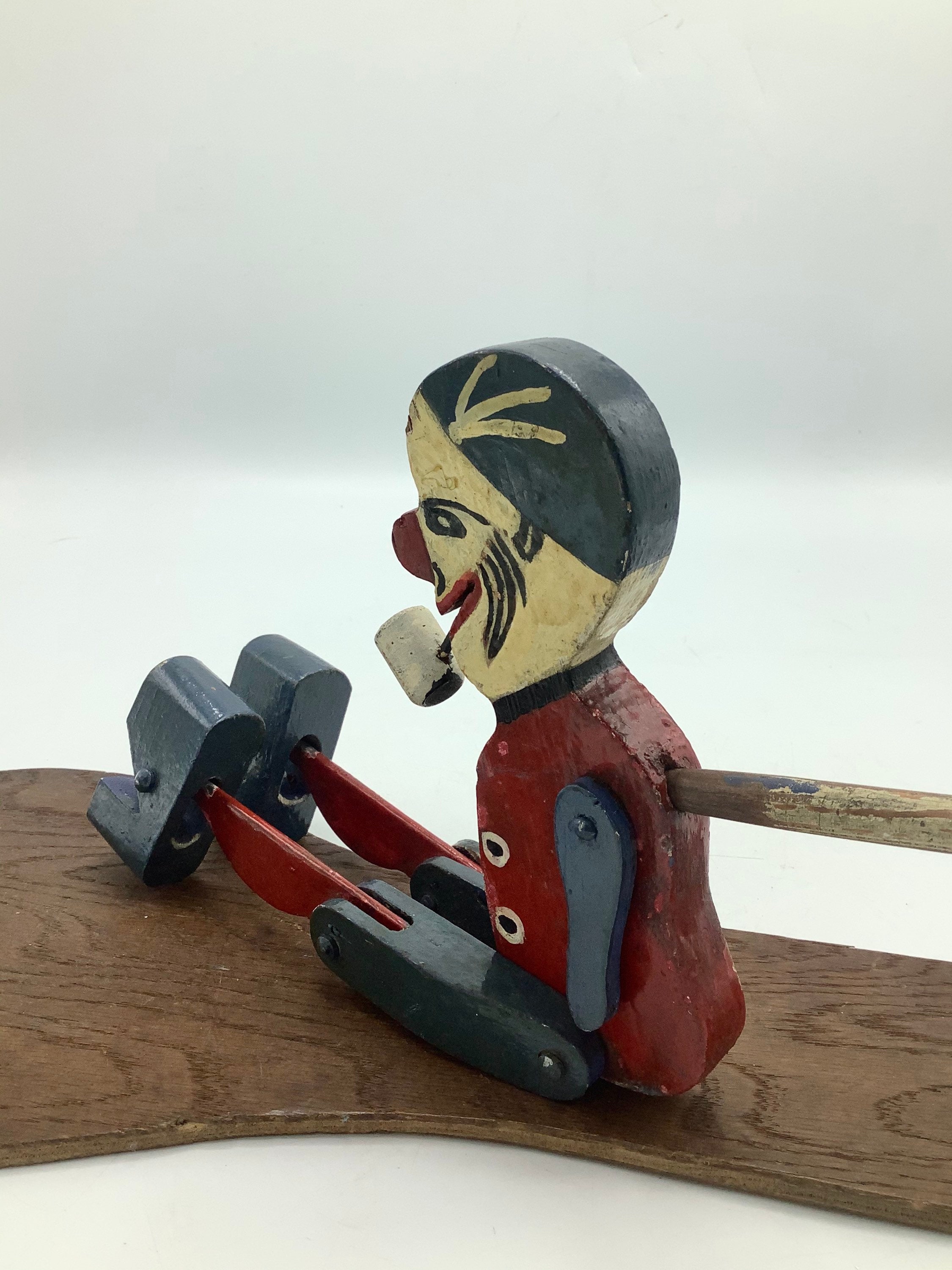 Antique French or English WOODEN LIMBERJACK With Clatter-board - Etsy UK